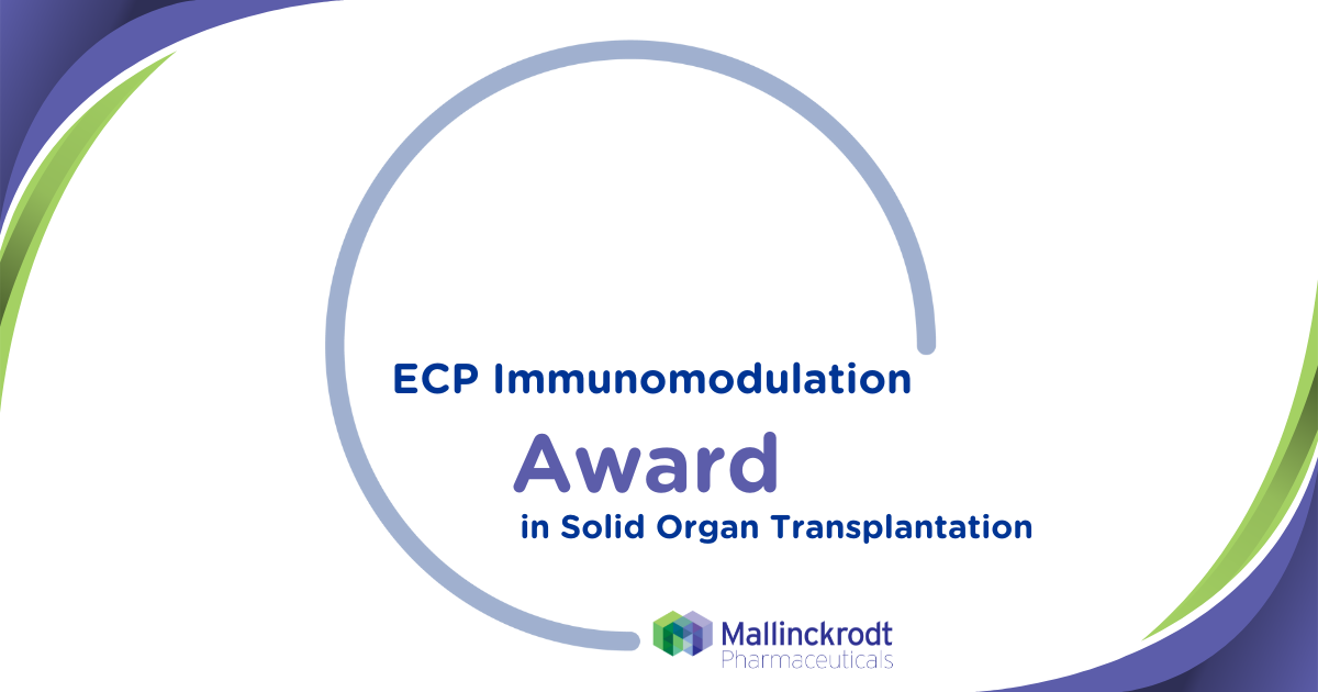 ECP* Immunomodulation Award in Solid Organ Transplantation • ESOT